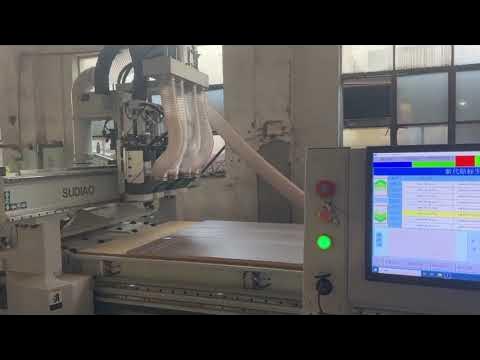 4x9FT Four Heads CNC Nesting Machine With Auto Labelling Loading Unloading - YouTube