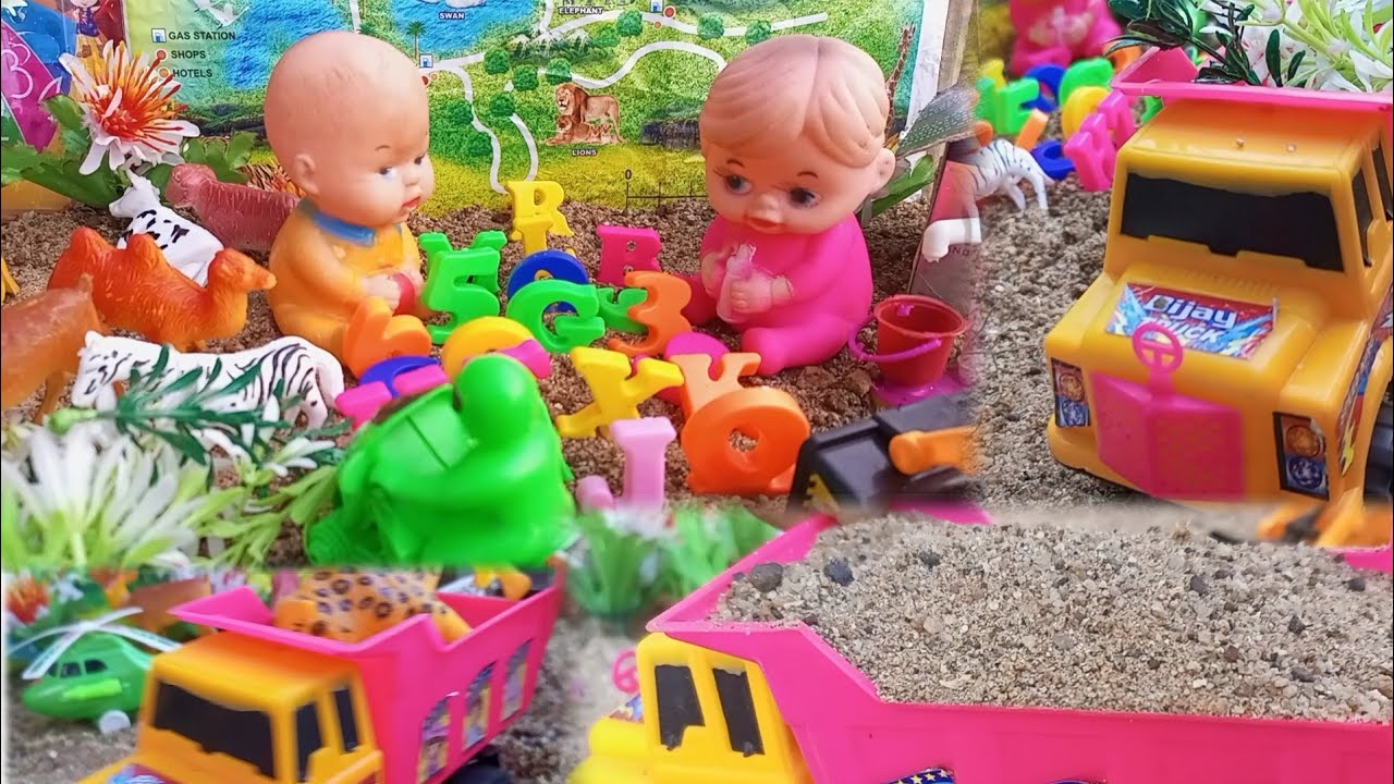 gari wala cartoon । baby bus cartoon । train jcb toy cartoon । baby ...