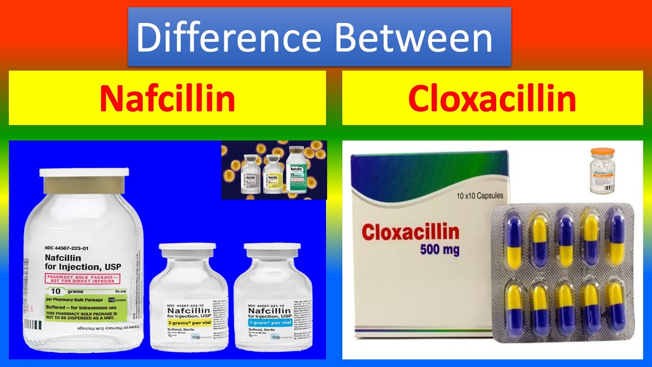 Difference between Nafcillin and Cloxacillin - YouTube