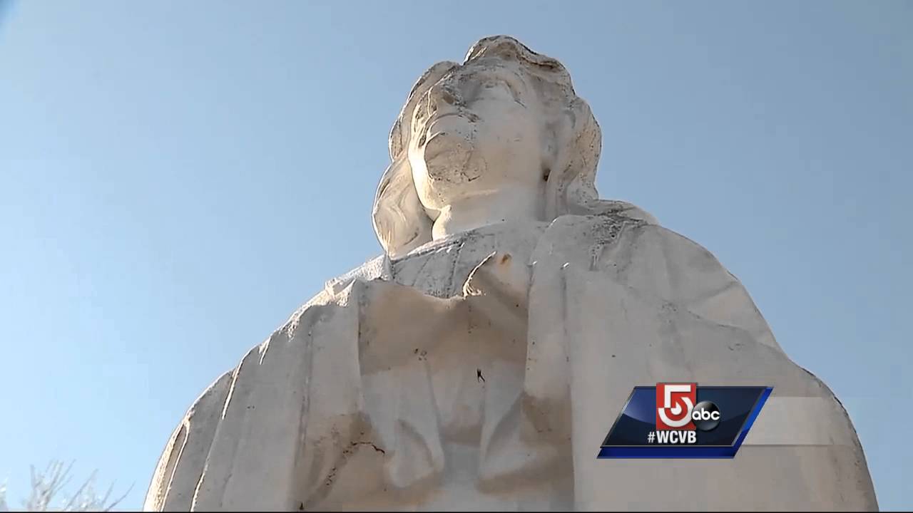 Vandals knock head off Virgin Mary statue, damage several others - YouTube