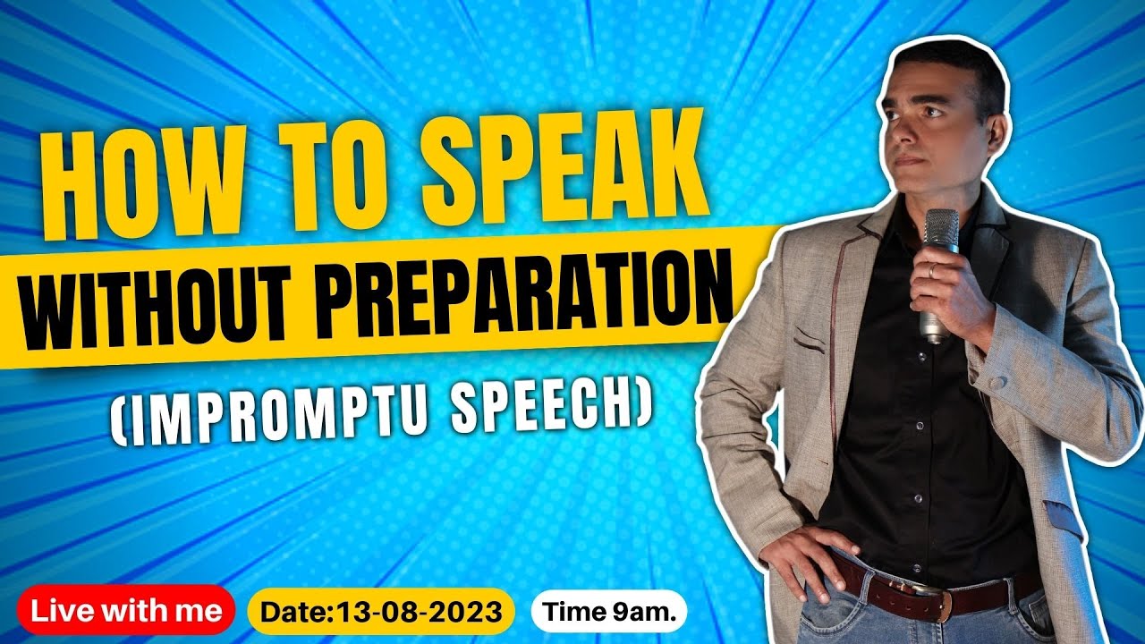 How to speak without preparation(Impromptu speech). | English speaking ...