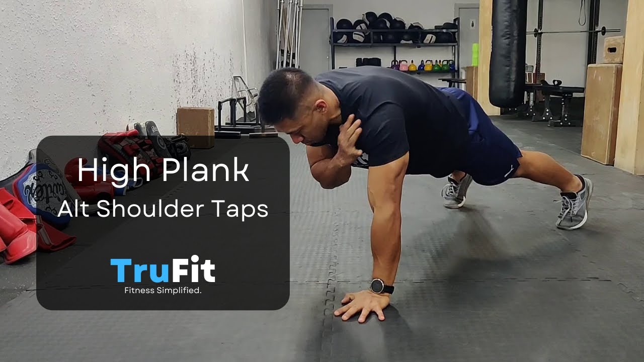 High Plank Alt Shoulder Taps - YouTube