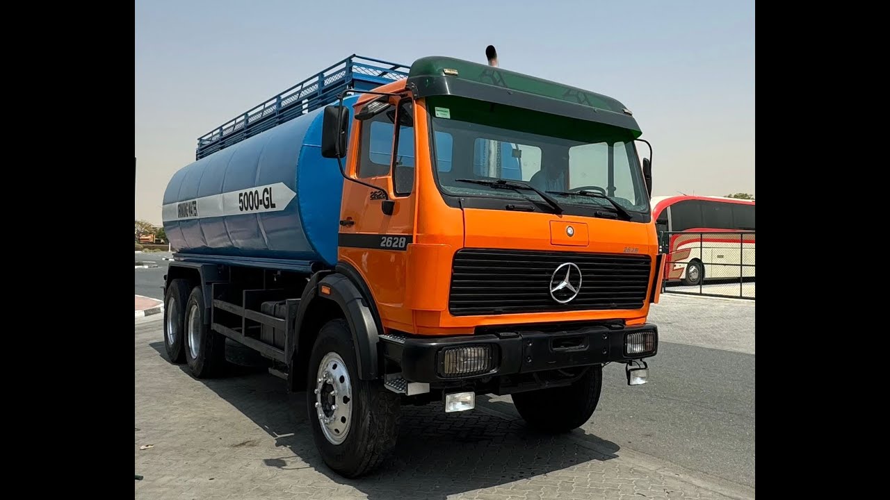 Mercedes Benz 2628 Water Tanker Truck 6X4 For Sale - YouTube