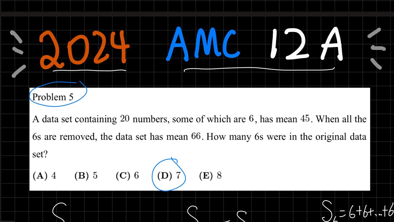 2024 AMC 12A Problem 5 - YouTube