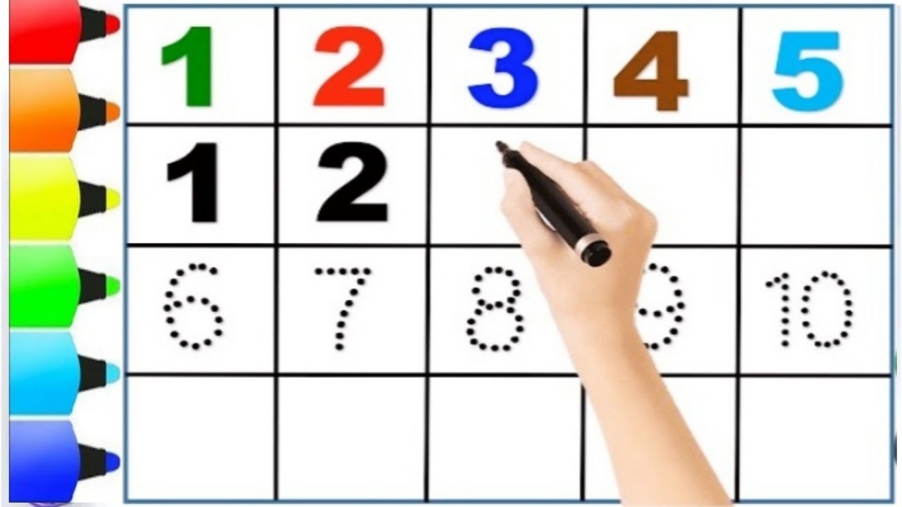 123, 1234, One Two Three, 1 to 10 Counting, Counting 1 to 100, 1 to 100 ...