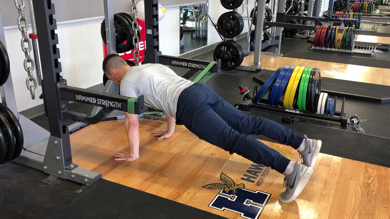 Band Assisted Pushup - YouTube