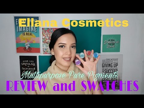 Ellana Cosmetics Multipurpose Pigments Review and Swatches - YouTube