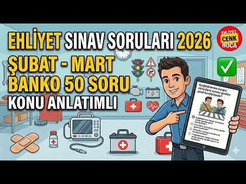 Ehliyet Sınav Soruları  2026 Şubat Çıkmış Sorular