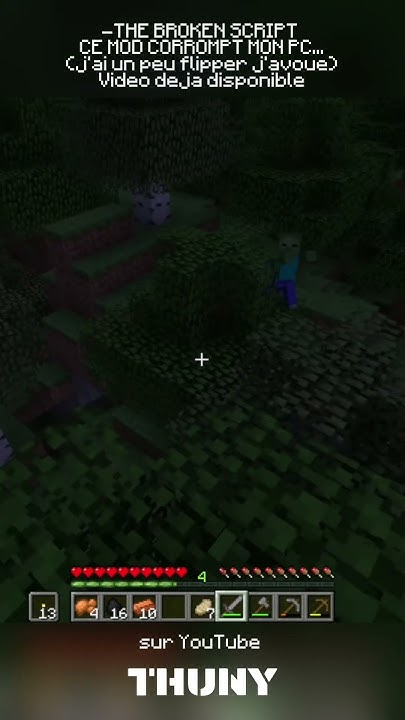 Ce mod CORROMPT mon jeu... et mon PC... - THE BROKEN SCRIPT #minecraft ...