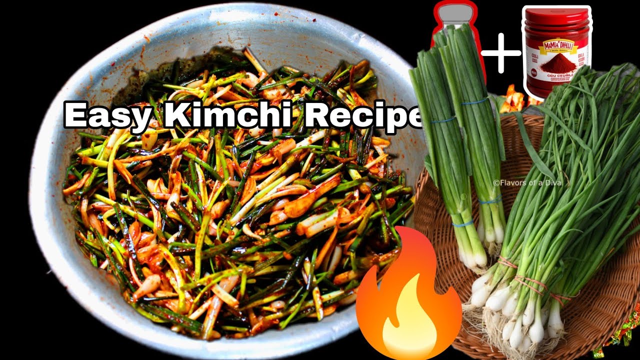 Naga Spring Onion Kimchi 😋🔥| Simple Recipe | - YouTube