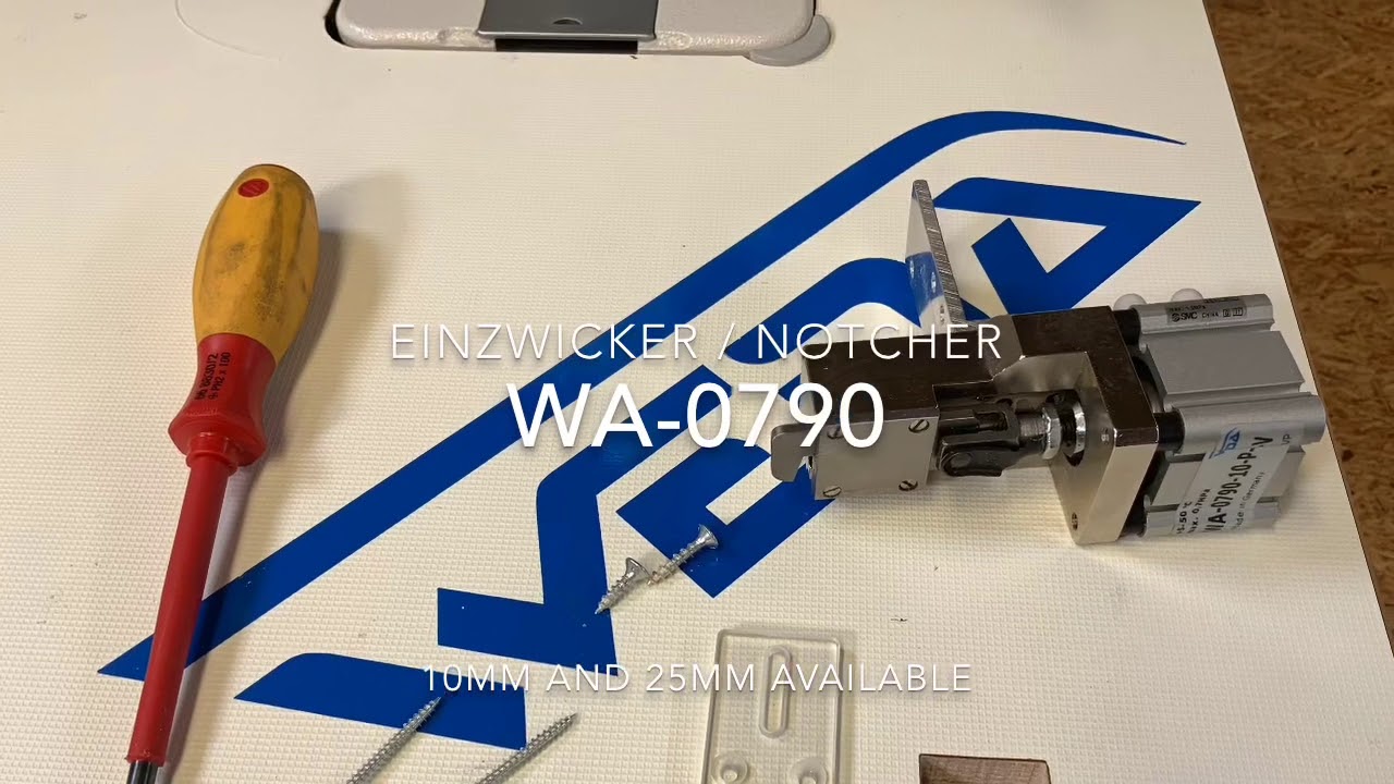 WA-0790 Einzwicker / Notcher WEDA cutter installation - YouTube