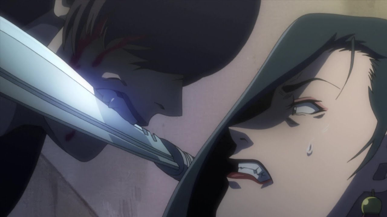 black lagoon: roberta's blood trail - roberta bites a knife (dub) - YouTube