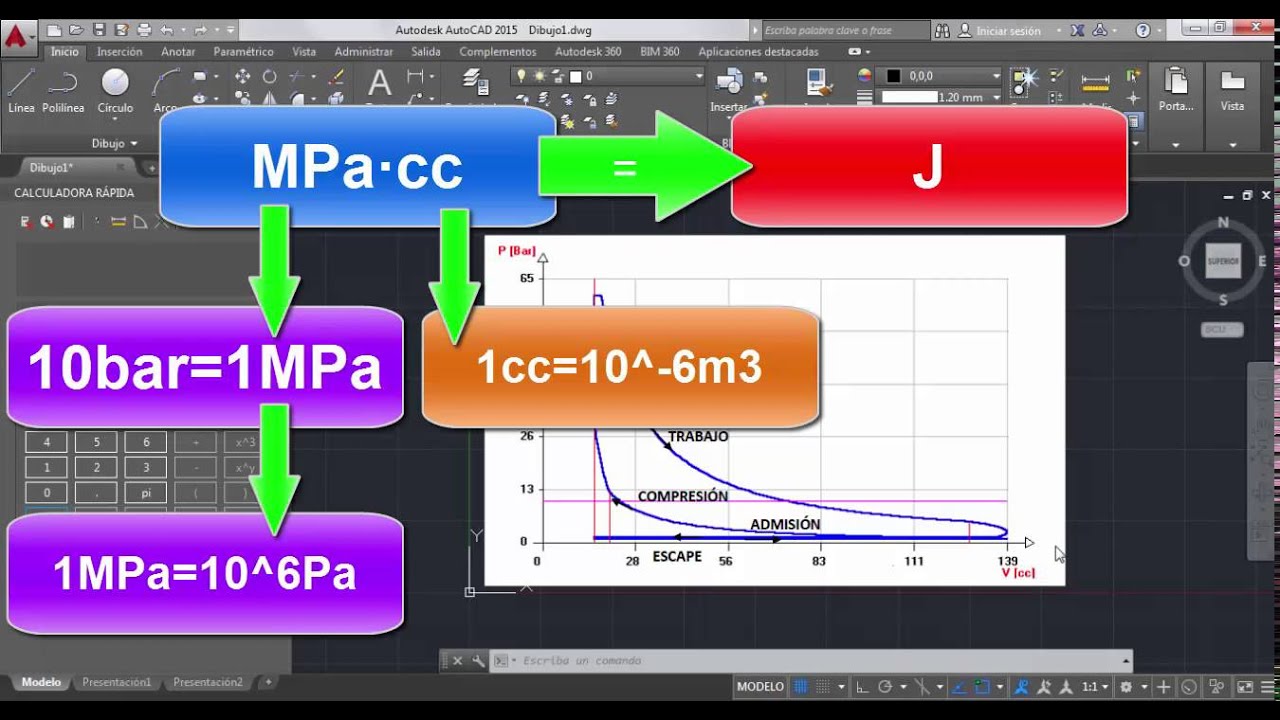 Trabajo motor combustión interna - AutoCAD - YouTube