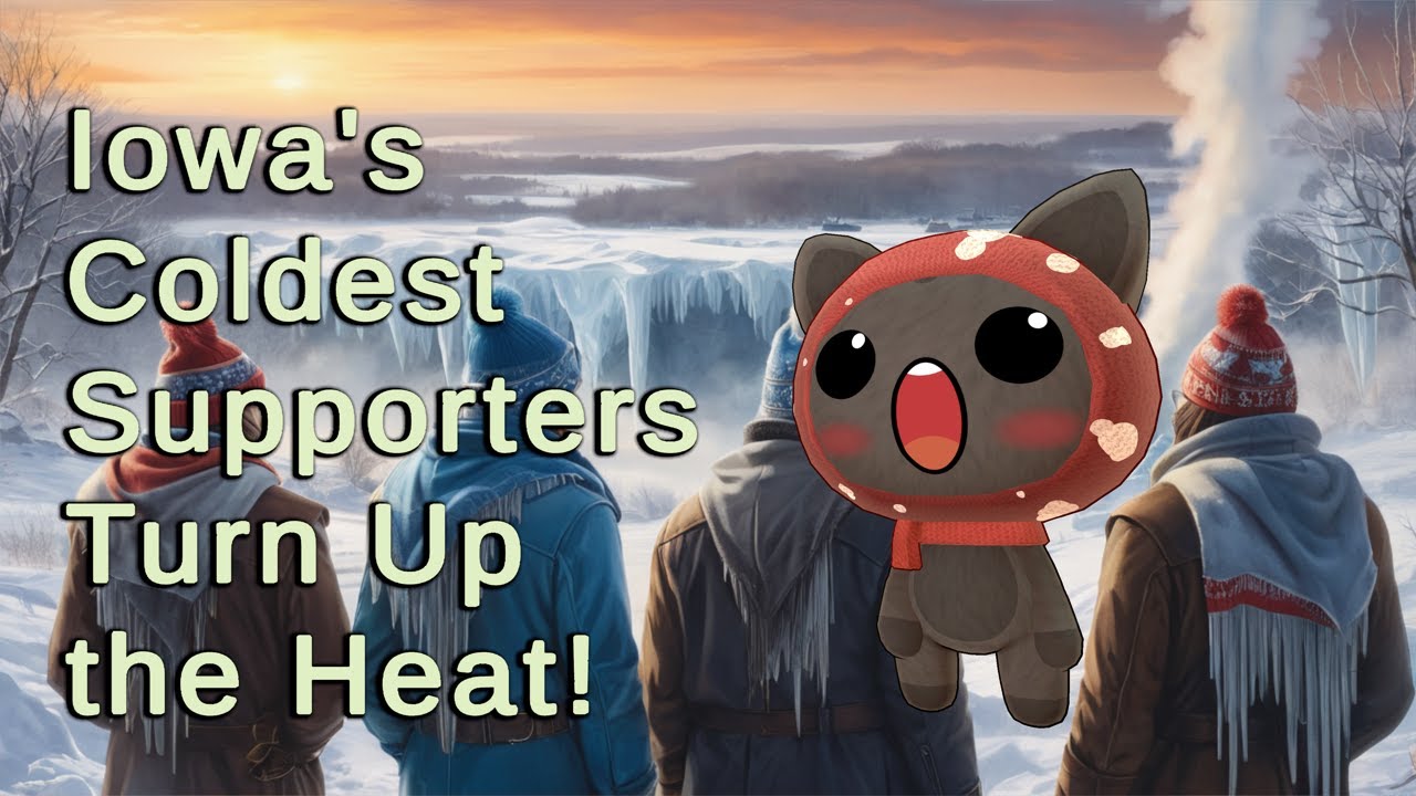 Frosty Fans & Fiery Politics: Trump's Icy Iowa Rally! - YouTube