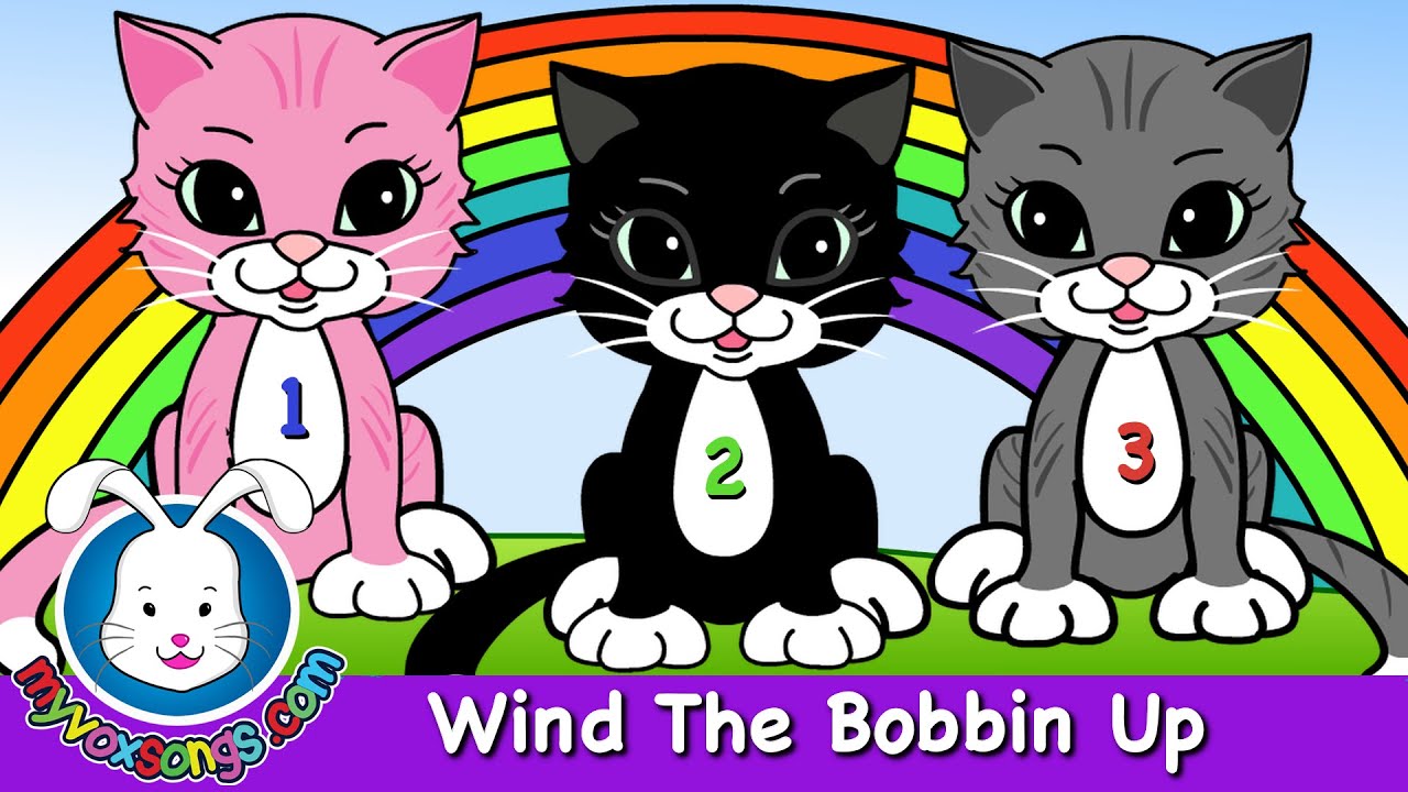 🐱Wind The Bobbin Up 🐾 Fashion Fun Action Song for Toddlers & Babies ...