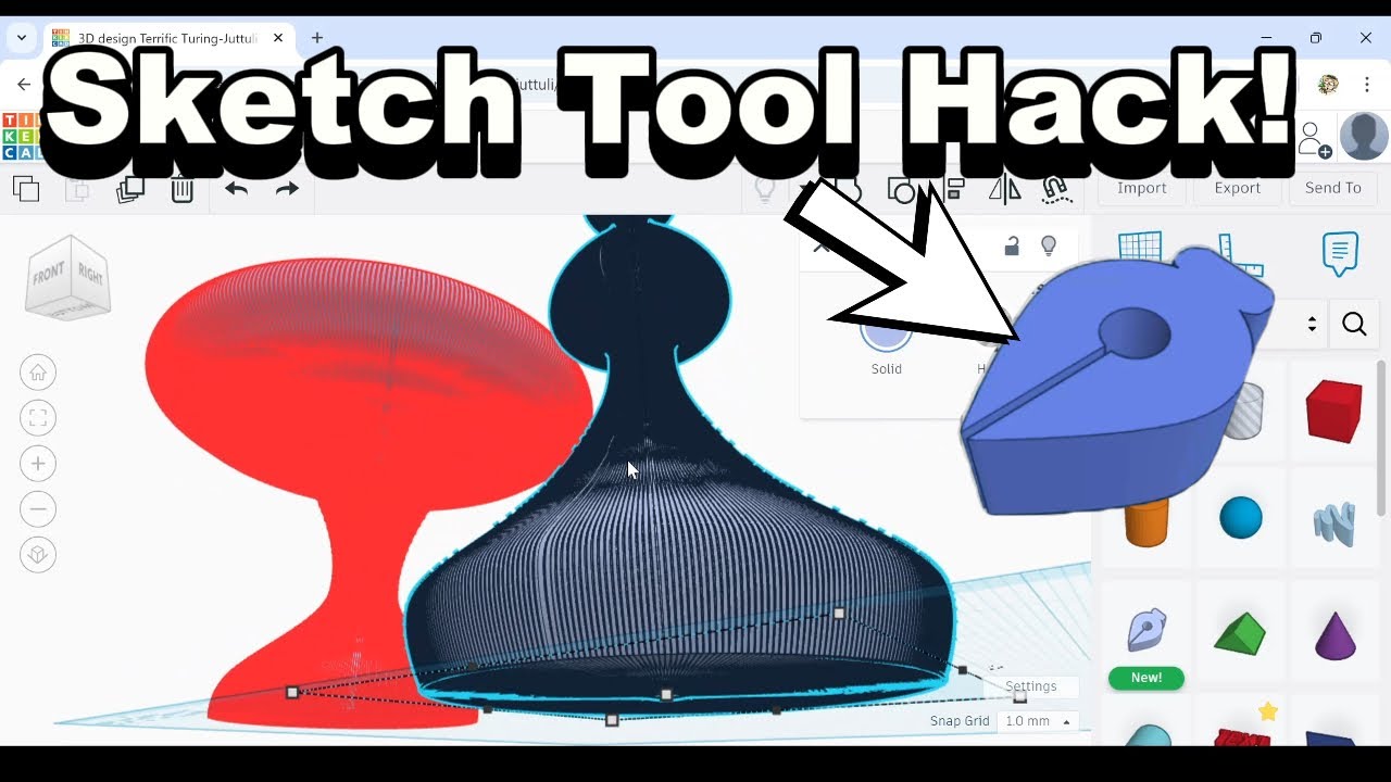 Using Tinkercad Sketch Tool To Make Smooth Shapes But Theres A Problem Help Me Fix It