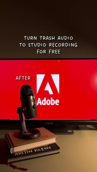turn TRASH audio into studio recording FREE #shorts #adobe #audioenhancer #audio #audioai # ...