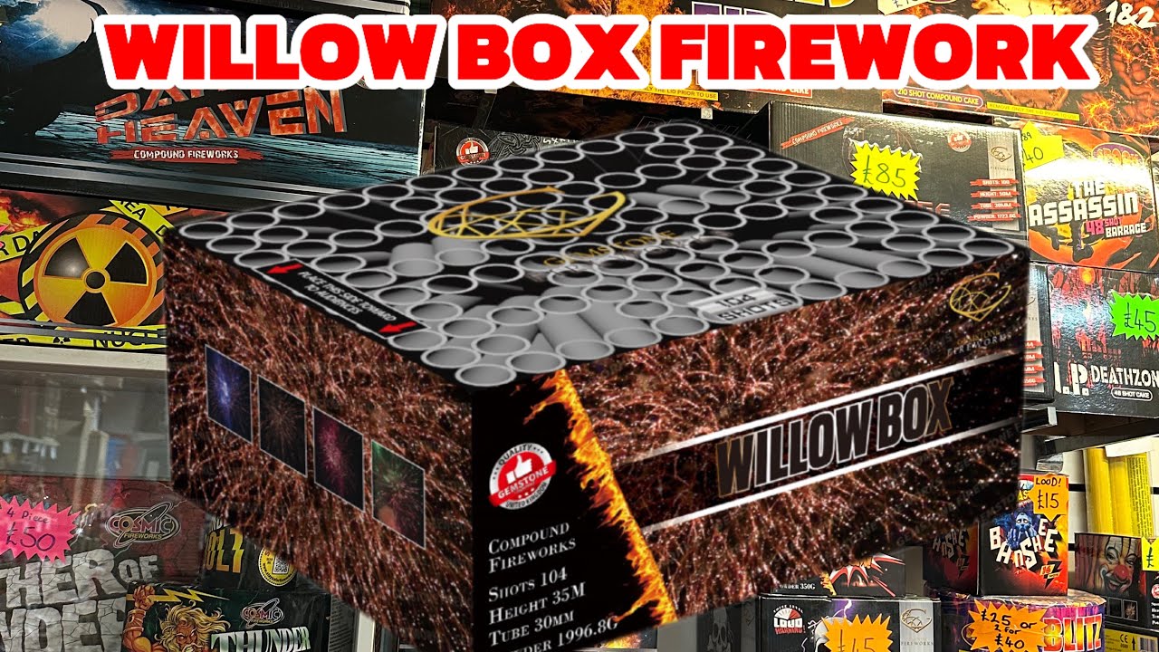 Willow Box 104 Shot Compound Firework Gemstone Fireworks £115 At ...