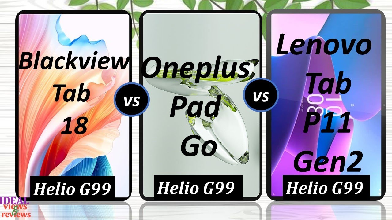 Blackview Tab 18 vs Oneplus pad Go vs Lenovo Tab P11 Gen 2 - YouTube
