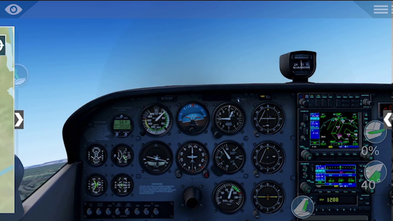 X-plane Cessna 172 Ultralight-like flight - YouTube