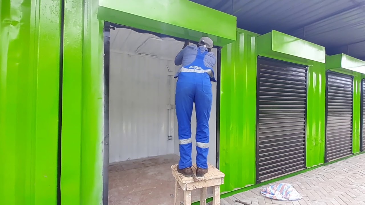 Containers 254 ultra modern Market stalls - YouTube