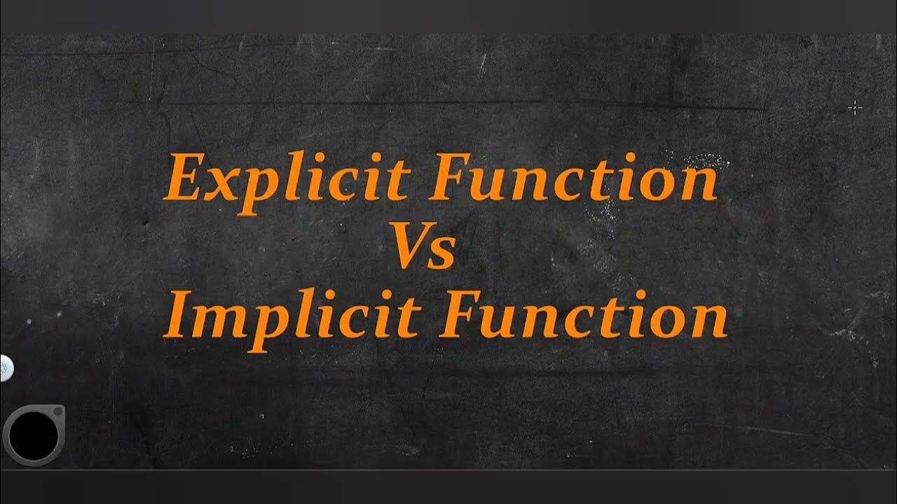 Explicit Function | Implicit Function | Composite Function I Functions ...