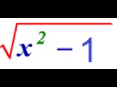 تكامل جذر Integration of root x^2-1 _x^2-1 - YouTube