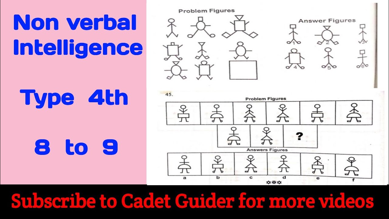 Non verbal 8 to 9 |Non verbal intelligence questions #nonverbal # ...