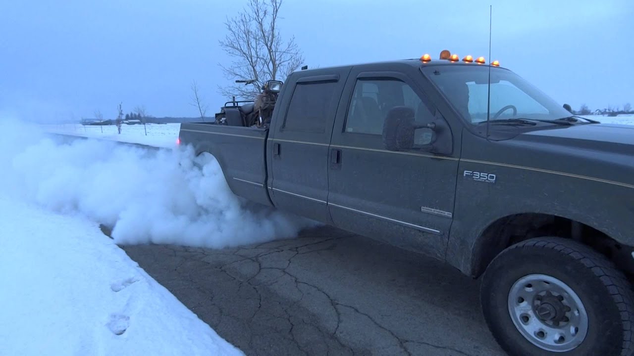 Big Smoke F350 Smokey Burnout. 7.3 Powerstroke. - YouTube