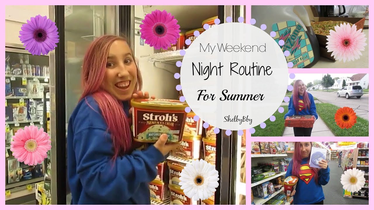 My Weekend Night Routine For Summer☼ - YouTube