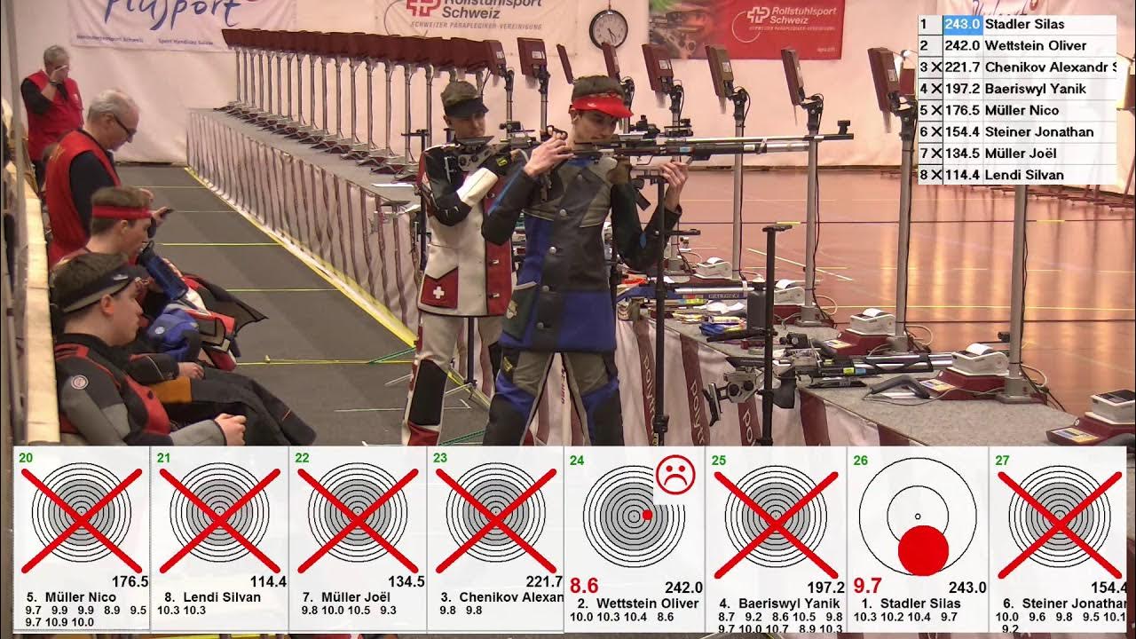 Indoor Schweizermeisterschaften 2023: Final Gewehr Junioren U19-U21 - YouTube