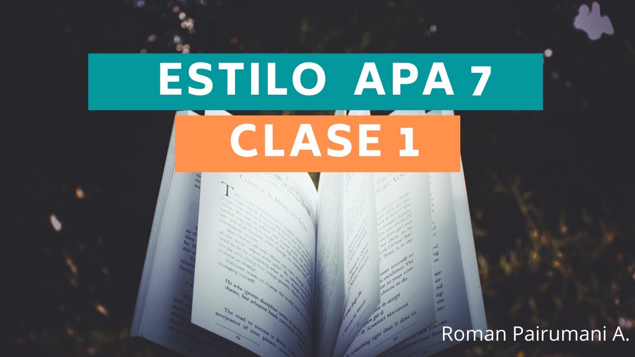 Tutorial APA 7ma edición: Introducción y cita textual según APA - YouTube