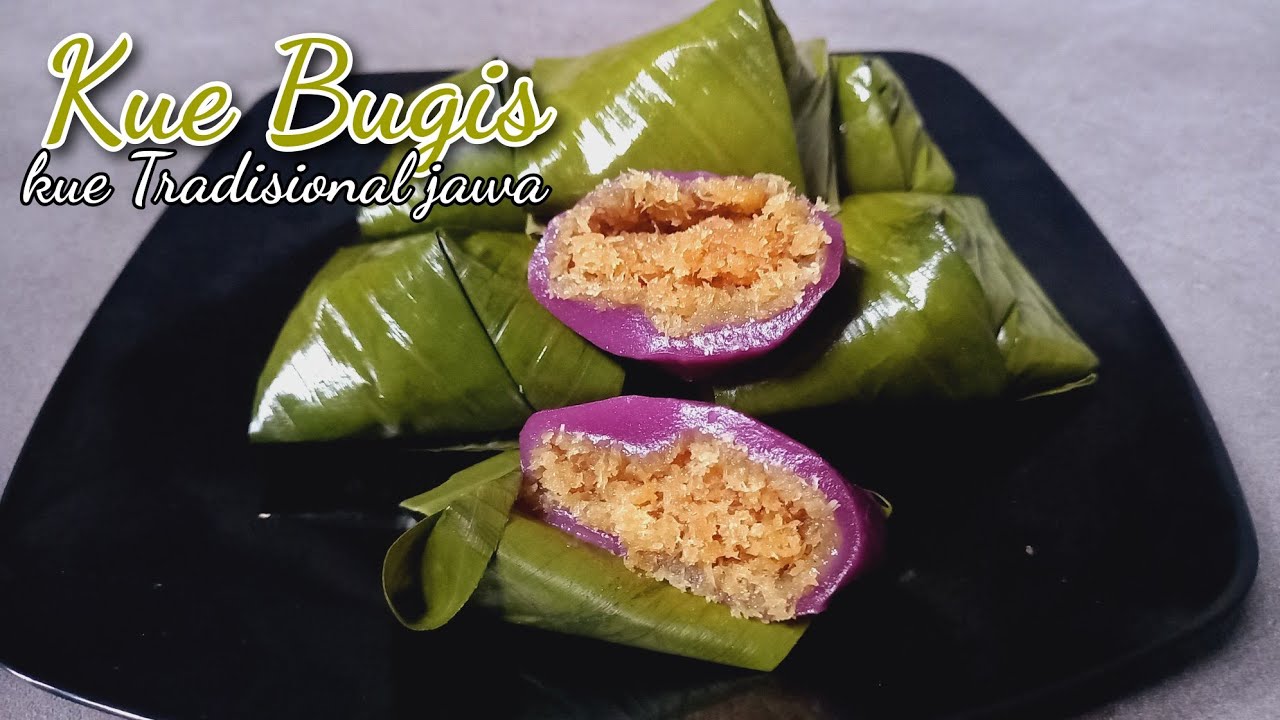 jajanan tradisional jawa|| resep kue bugis/mendut tepung ketan putih ...