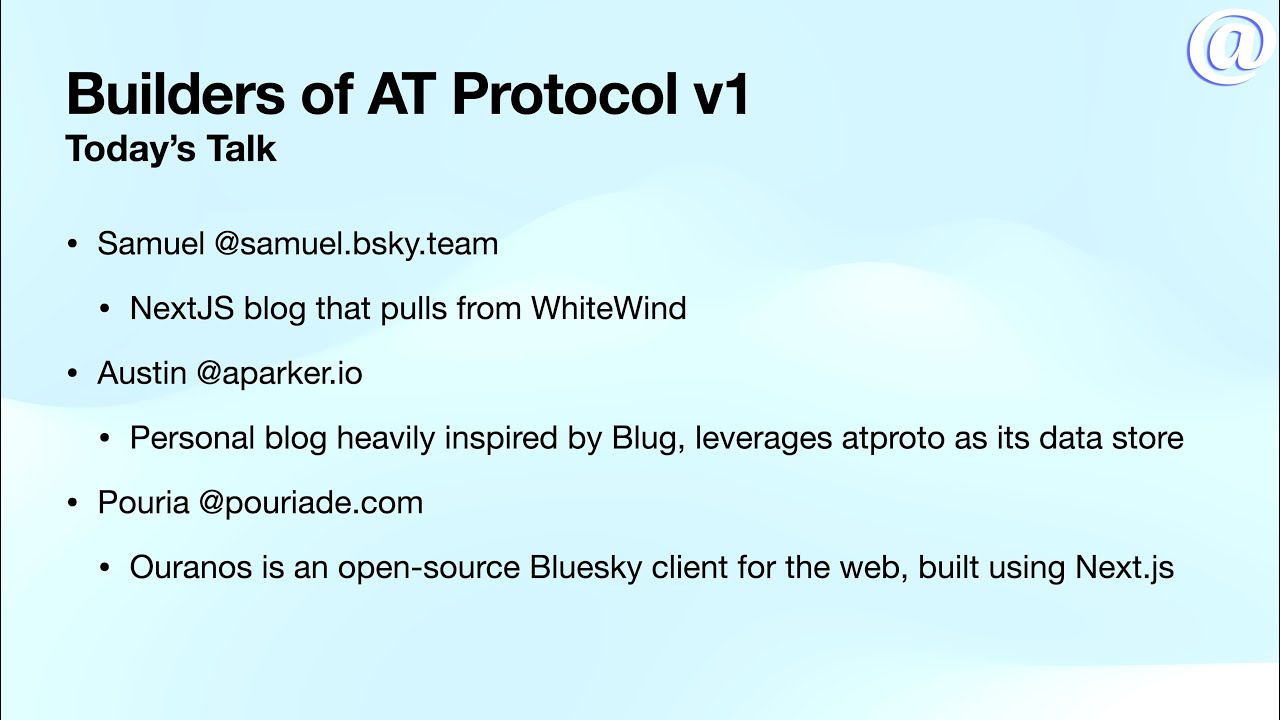 Tech Talk: Builders of ATProtocol v1 - YouTube