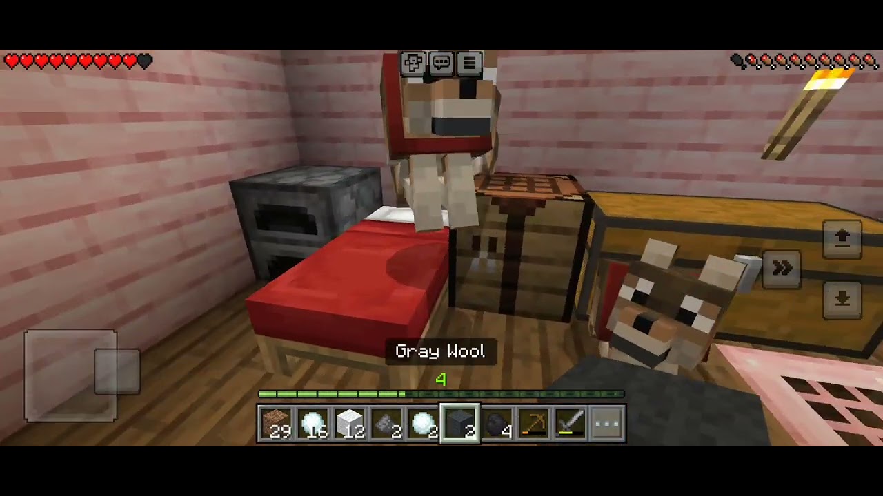 Minecraft setting up my walls - YouTube