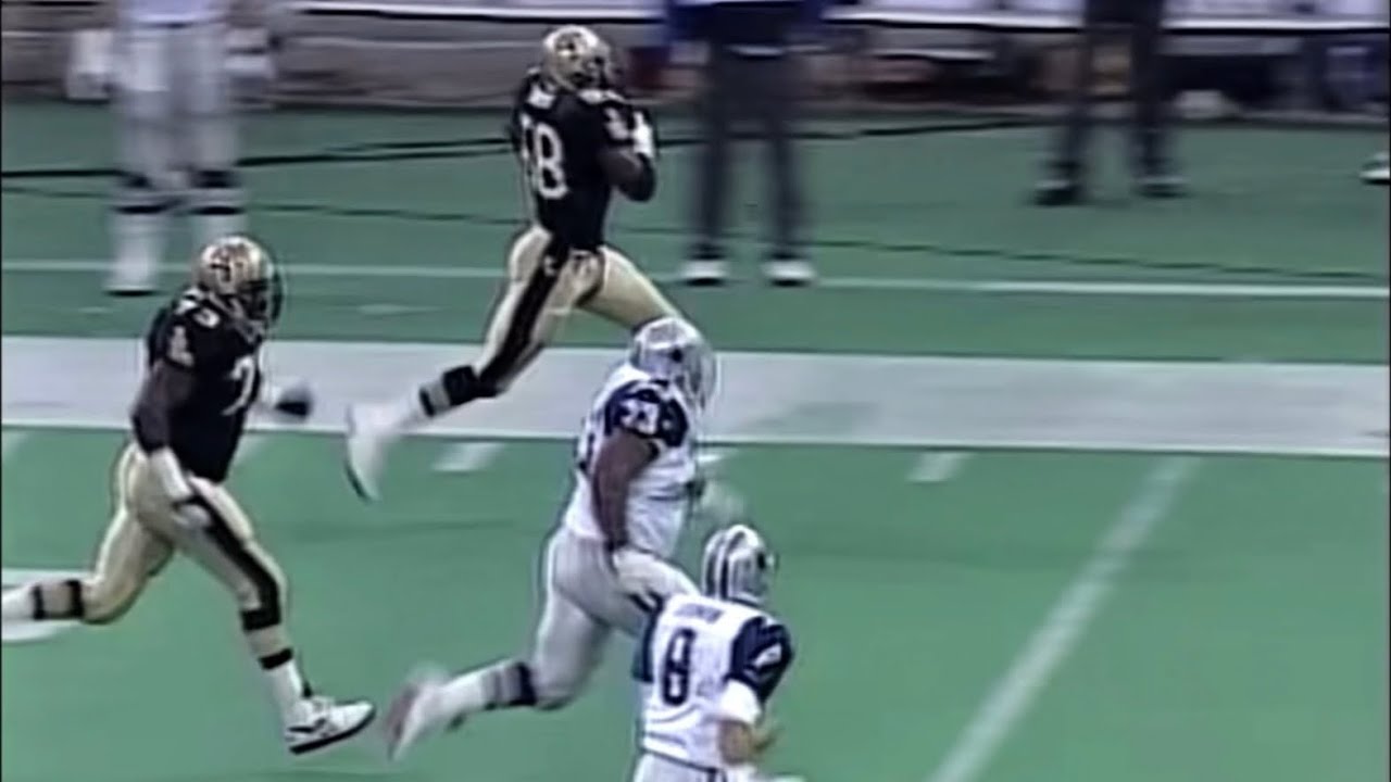 Larry Allen Chase Down Tackle *HIGHEST QUALITY* 1994 Cowboys at Saints ...