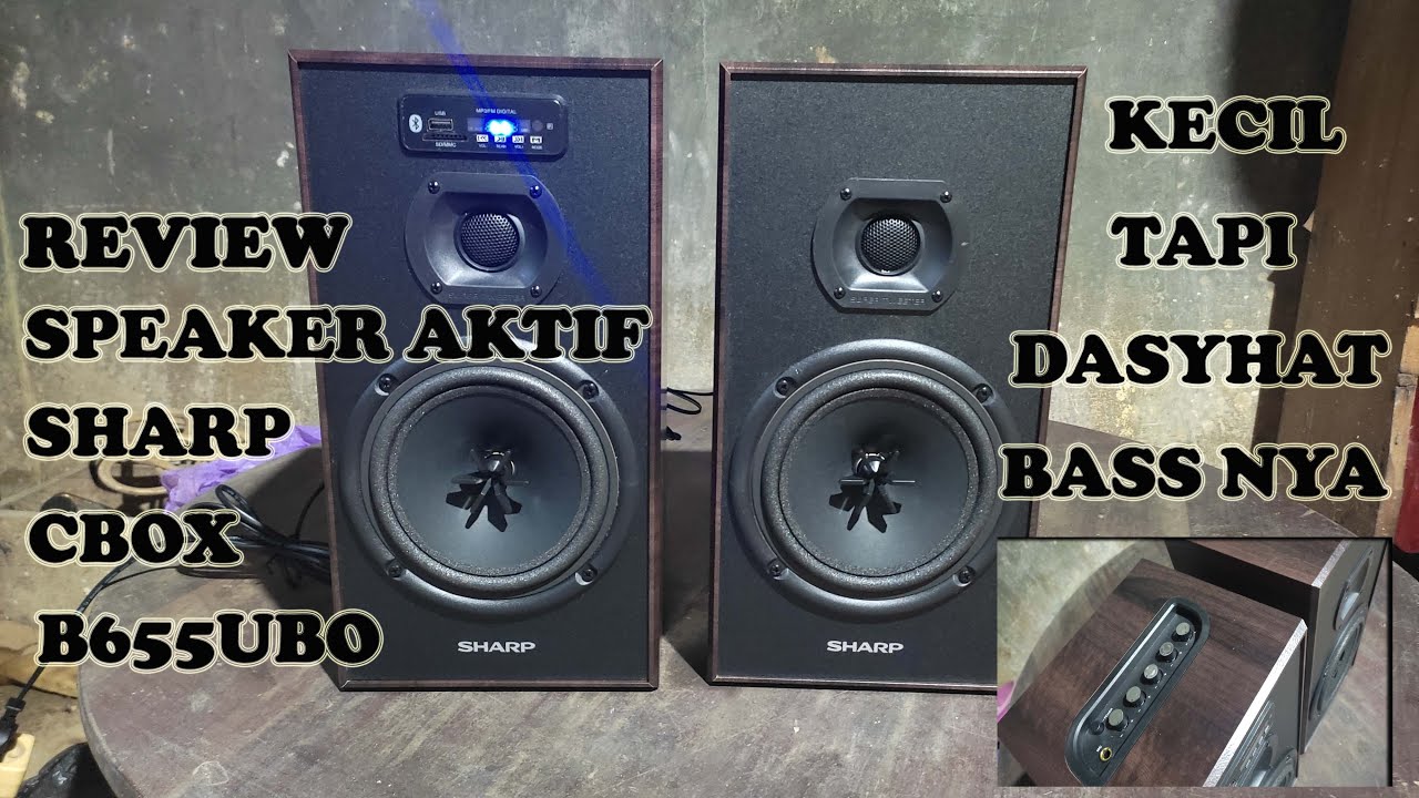 Review Speaker Aktif Sharp CBOX B655UBO - YouTube