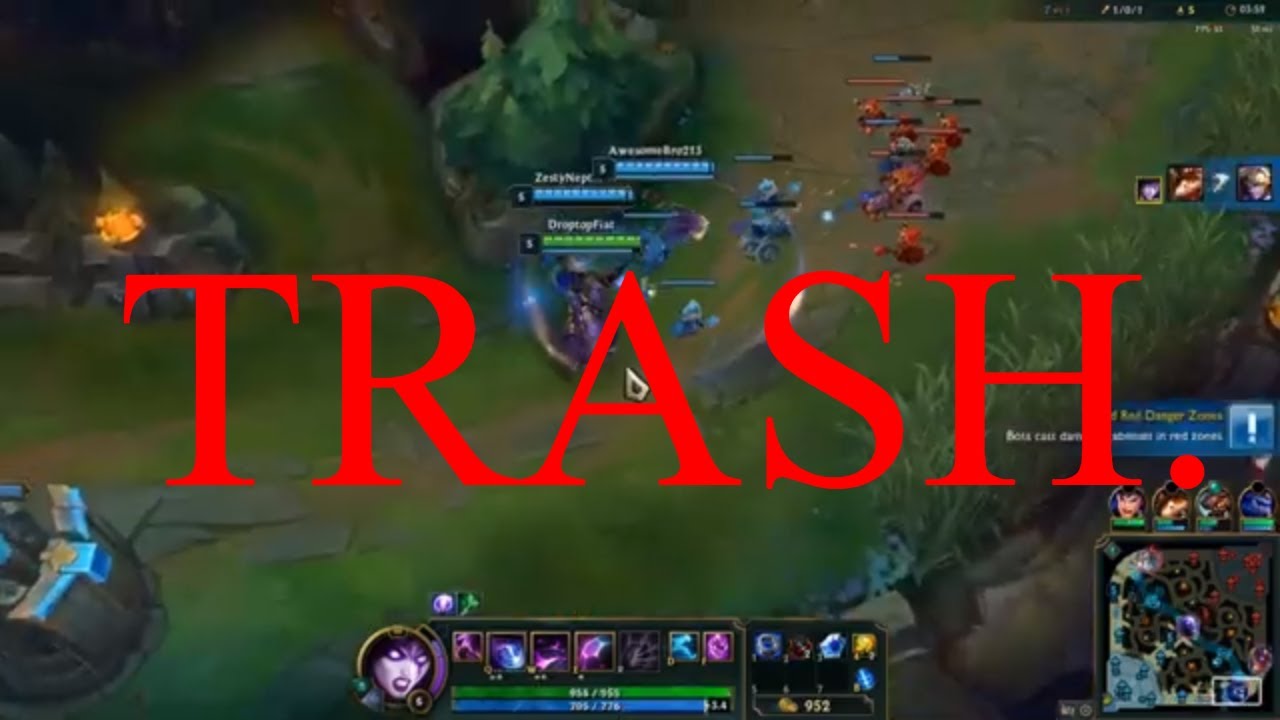 TRASH SUPPORT - League of Legends - YouTube