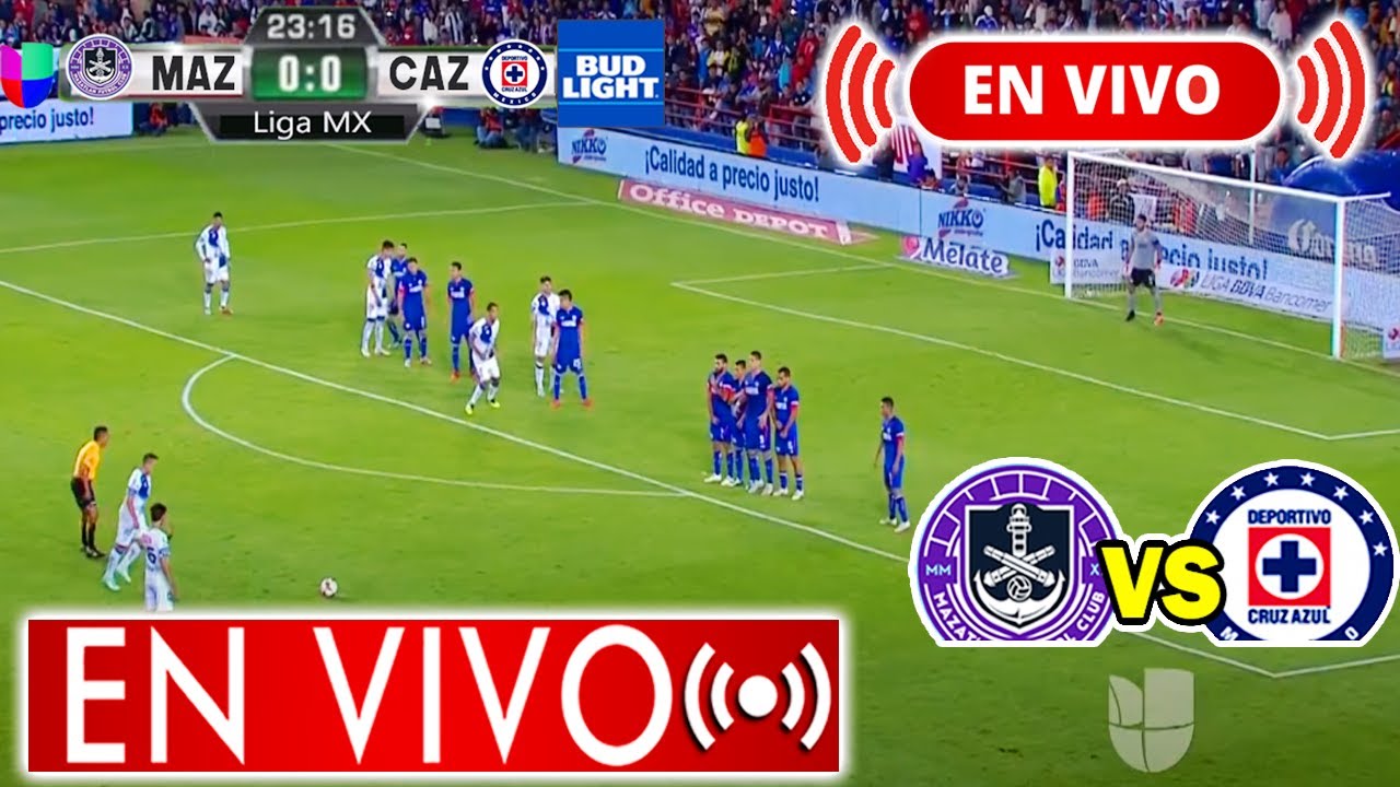🔴 Mazatlán fc vs Cruz Azul En Vivo | 📺Tv Azteca | ⚽Jornada 10 - YouTube
