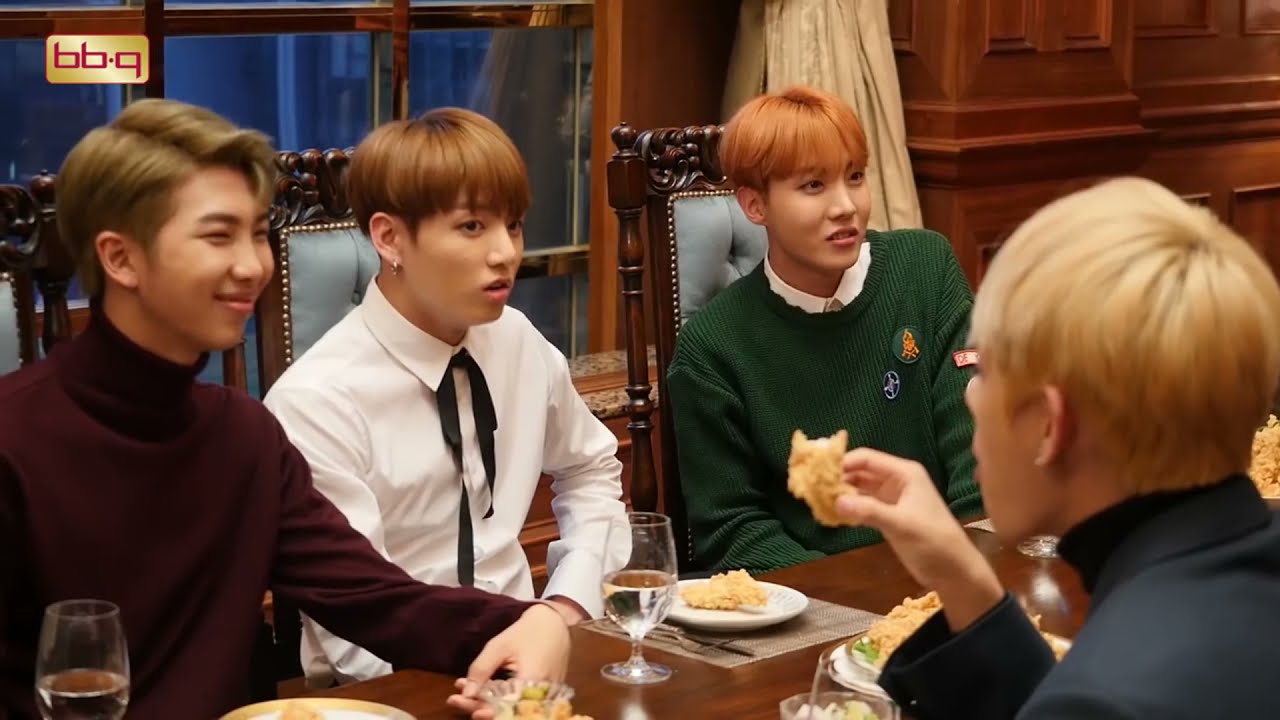 BTS モッパンだよ！ コマーシャル 】 感情を抑えきれない!! バリッ！サクッ！ ” BBQ Chicken x BTS ” CM ...