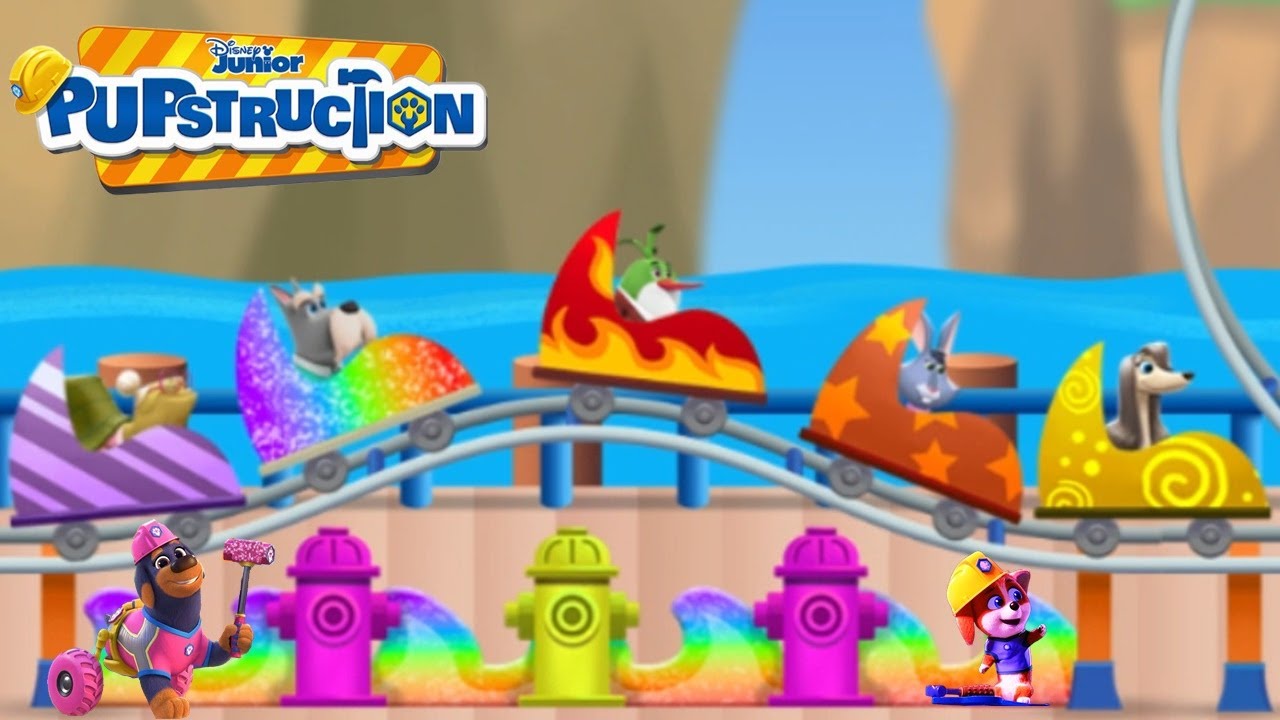 Pupstruction Game | Rainbow Hill! (Disney Junior Games) - YouTube