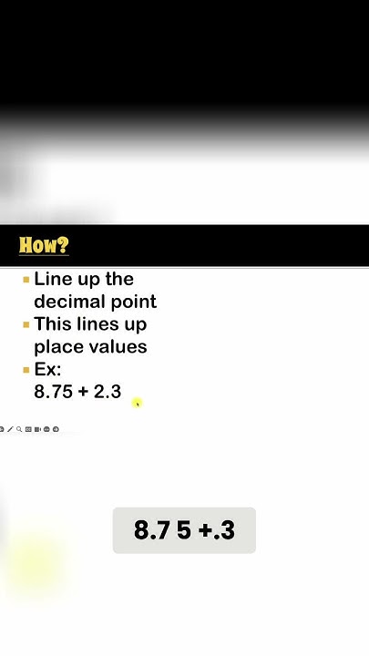 Mastering Addition with Decimal Numbers - Aligning Place Values for ...