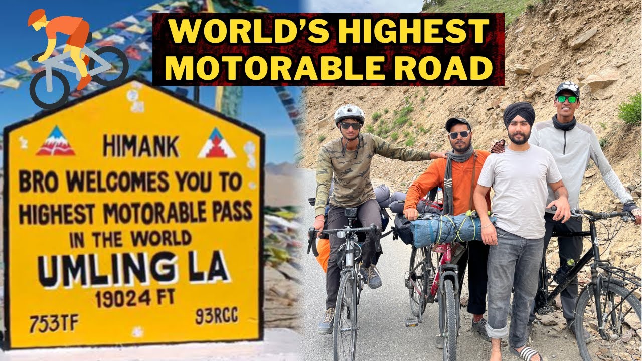 UMLING LA - World's Highest Motorable Pass On Cycle 🚴 - YouTube