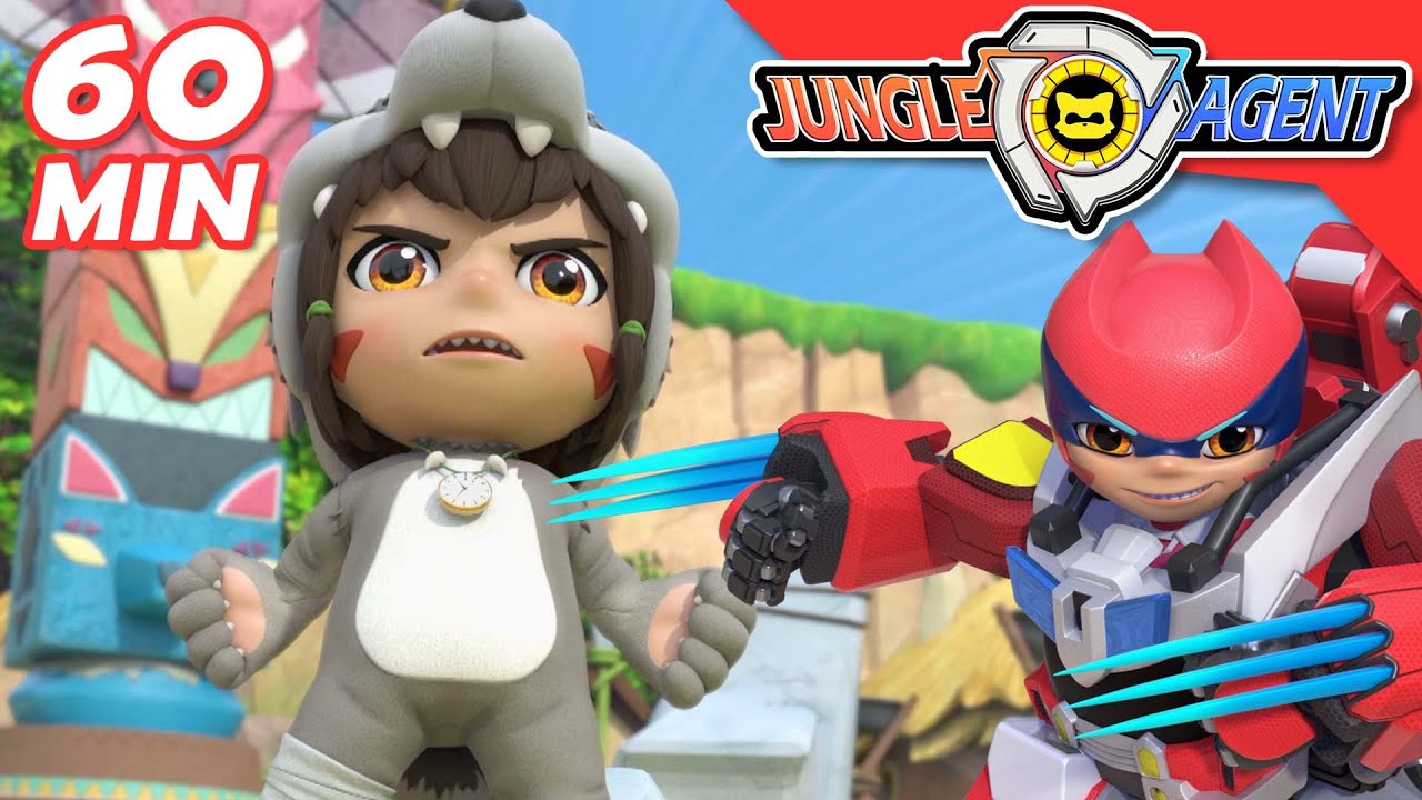 🐺Awoo Ejen Paling Kuat? KOMPILASI TERBAIK! 🦝Jungle Agent 2🦊 Kartun ...
