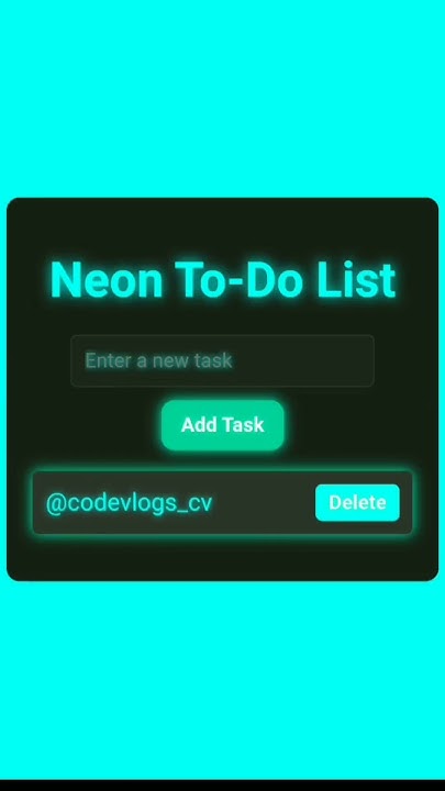 Create To Do List App Using Html Css And Javascripthtmlcssjavascript Todolistviral