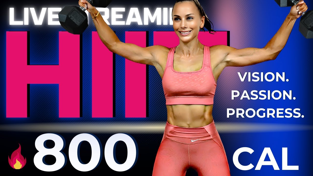 60-MIN KILLER HIIT & ABS Workout | Total Body Fat Burn, Strength ...