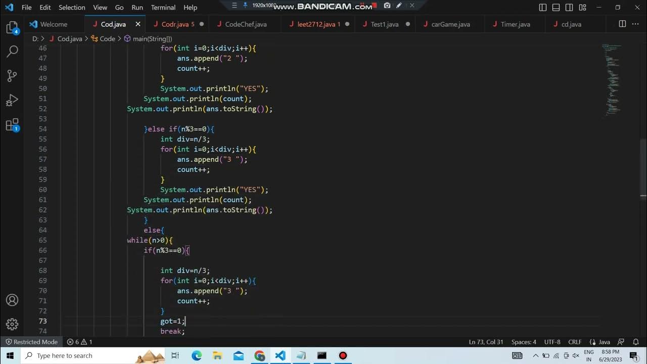 A. Forbidden Integer | Educational Codeforces Round 151 (Rated for Div. 2) | Sol Code In Comment ...