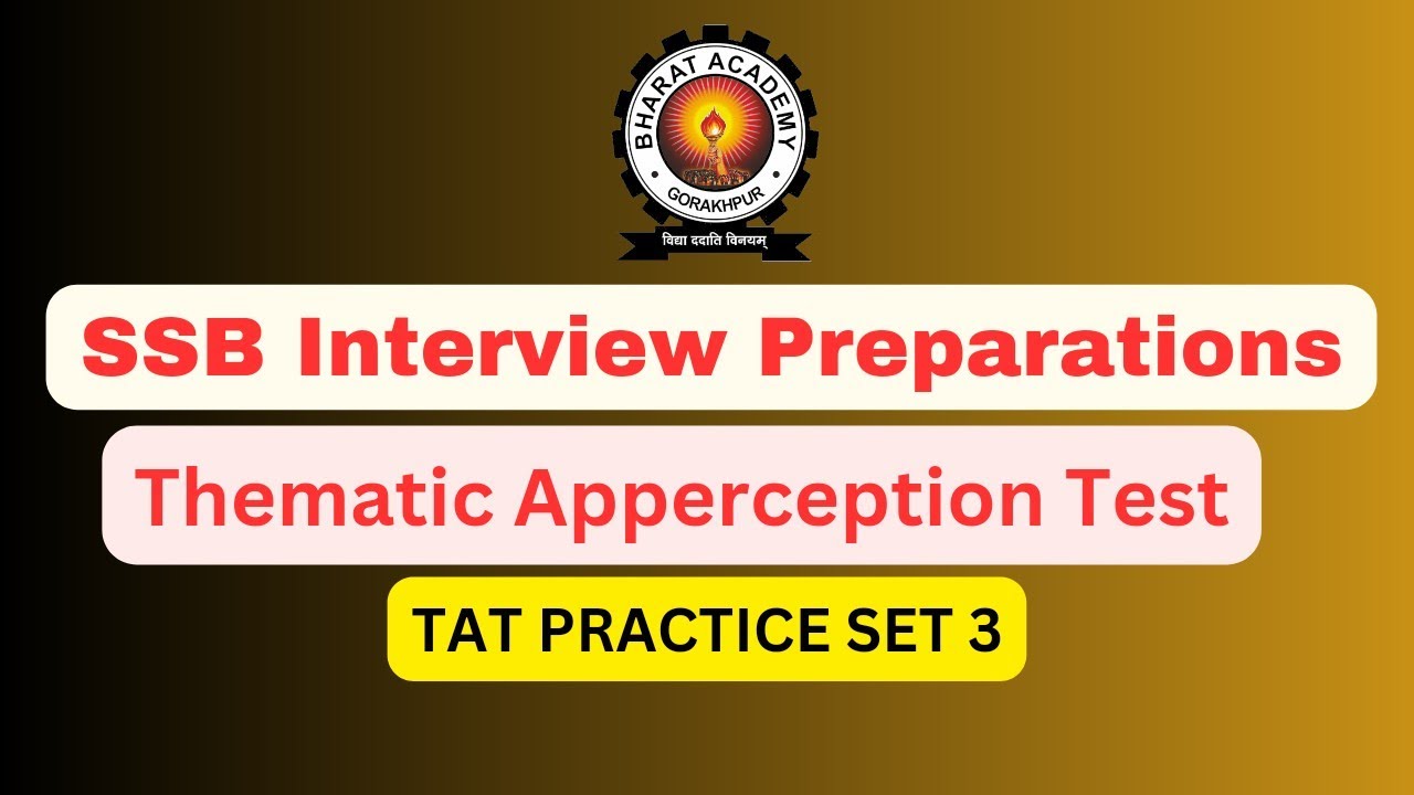SSB Interview - TAT Practice Set -3 - YouTube