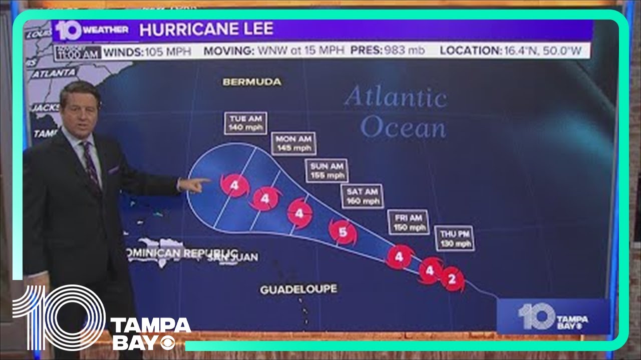 Hurricane Lee's cone: Here's how the NHC's projected path works - YouTube