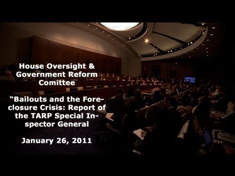 "Bailouts and the Foreclosure Crisis: Report of the SIGTARP Program ...